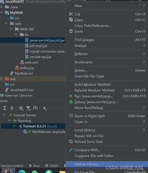使用idea配置tomcat并完成一个servlet程序idea Tomcat Servlet Csdn博客