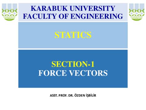 Pdf Statics Section 1 Force Vectors