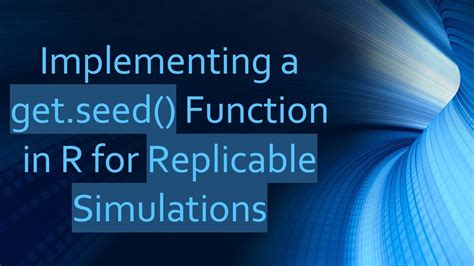 Implementing A Ed Function In R For Replicable Simulations Youtube