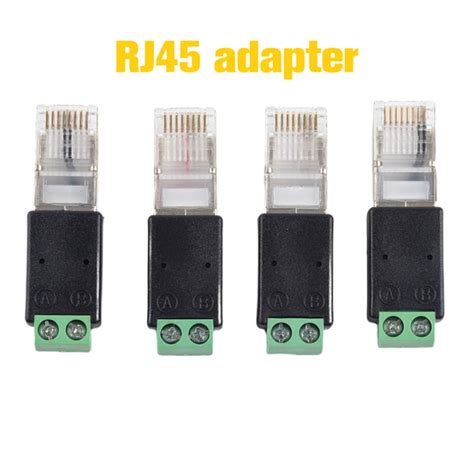 Rj45 To Rs485 Converter Rj45 Terminal Adapter Rj45 To Rs485 Adapter Crystal Head To Terminal