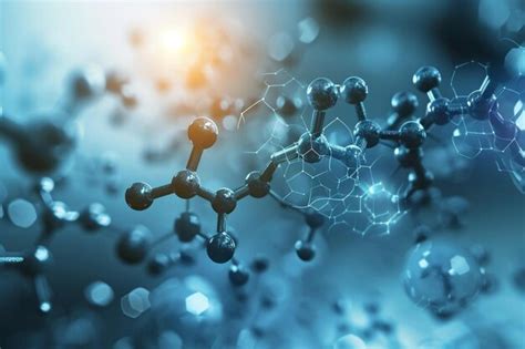 Premium Ai Image Abstract Molecules Medical Science Background