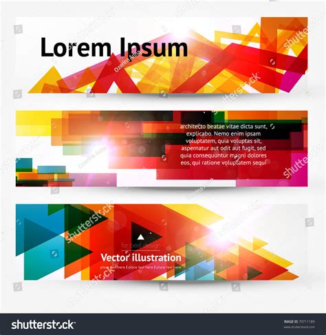 Abstract Header Vector Set Stock Vector Royalty Free Shutterstock