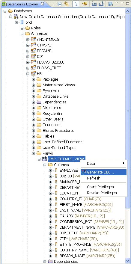 Getting Started With The Oracle Database Plugin For Eclipse