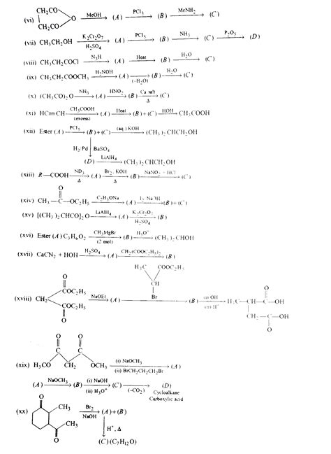 identify a b c d and e …in the following equations