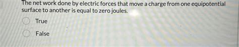 solved the net work done by electric forces that move a