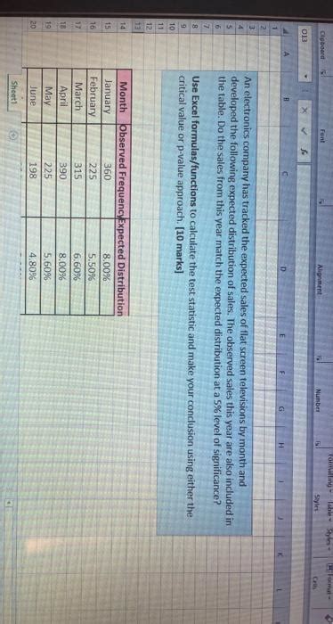 Solved Formatting Clipboard Font Alignment Number Ce 013 A