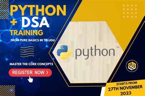 python dsa online training november 2023
