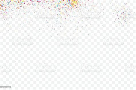 많은 떨어지는 작은 투명 한 배경을 라운드 임의의 색종이 반짝이 뱀 날 려 조각과 투명 한 바탕에 뿌려 격리 7월에 대한 스톡 벡터 아트 및 기타 이미지 Istock