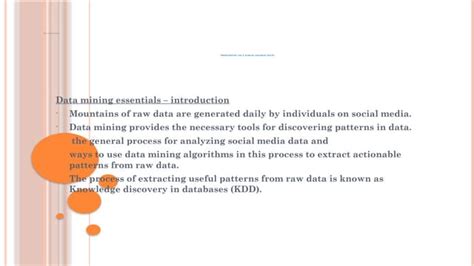 data mining essentials in knowledge discovery in databases kdd ppt