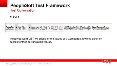Ppt Test Framework In Peoplesoft Peopletools 852 Test Creation