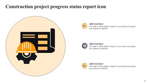 construction progress status powerpoint ppt template bundles ppt
