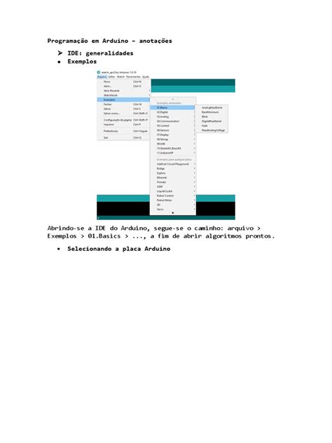 programação em arduino anotações pdf arduino armazenamento de