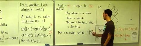Lecture 16 Hopf Algebras And Combinatorics Federico Ardila Youtube