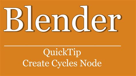 Quicktip 174 Blender Python Scripting Tutorial Create Cycles Node And Link Youtube