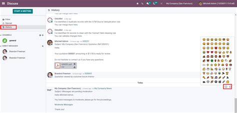 Odoo Discuss Module Odoo V Enterprise Edition Book