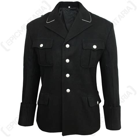 German Army Elite Black M32 Officers Tunic Ww2 Wool Repro Uniform