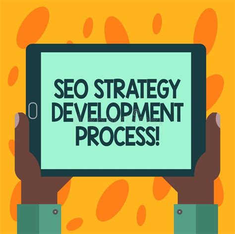 Writing Note Showing Seo Strategy Development Process Business Photo