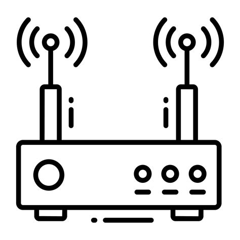Wifi Router Vector Design Editable Icon Of Wireless Modem Vector Art At Vecteezy