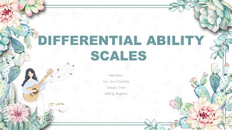 SOLUTION Differential Ability Scales Studypool
