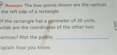 Solved Reason The Two Points Shown Are The Vertices The Left Side Of A