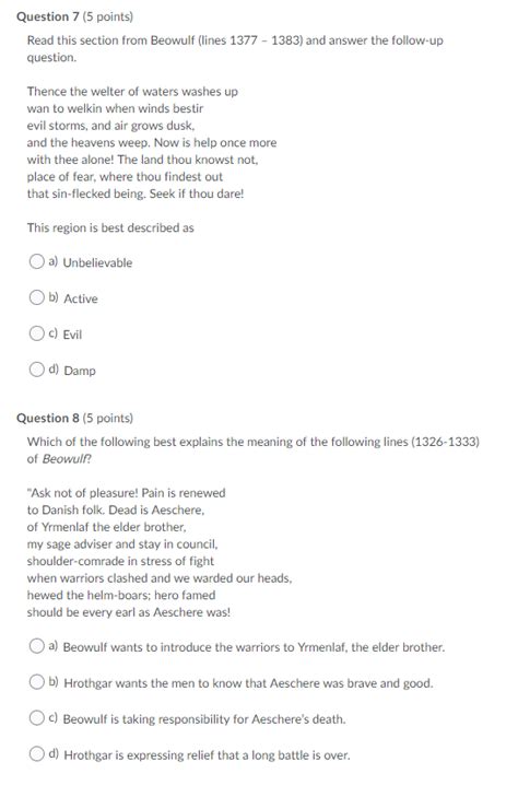 Solved Question5678 Question 7 5 Points Read This Section From
