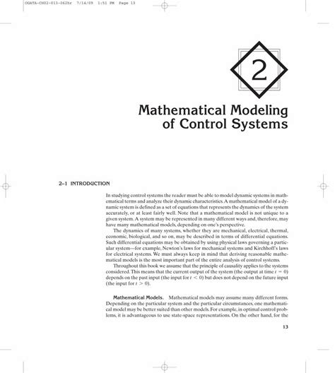 PDF Mathematical Modeling Of Control Systems Pearson Catalogue Pearsoned Ca