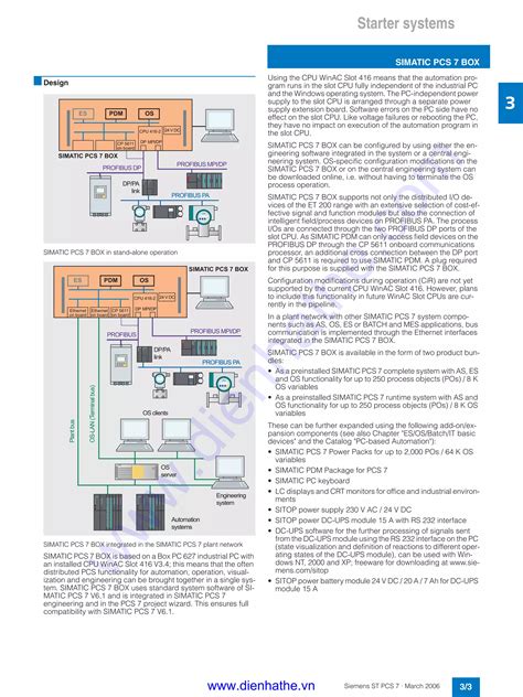 Siemens Simatic Simatic Pcs 7 Standardcatalog St Pcs 7 V6 1 Pdf