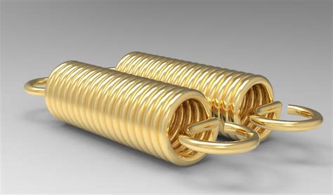Autodesk Inventor Ipt File 3d Cad Model Of Spring With English Hooks D