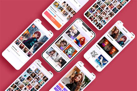 Design Of Mobile Application Ai Art Generator Behance Behance