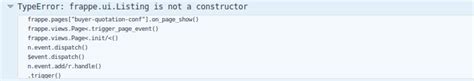 how to solve this problem frappe ui listing is not a constructor