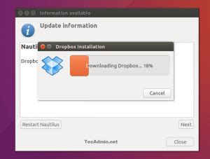 Dropbox Installation TecAdmin