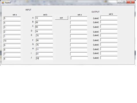 Textbox Values Sorting