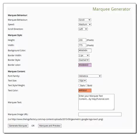 12 Best Free Online Html Marquee Generator Websites