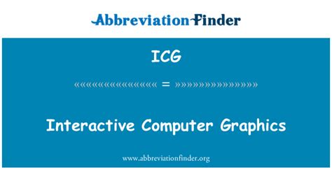 Icg 定义 交互式计算机图形显示 Interactive Computer Graphics