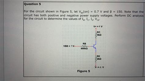 Solved Question For The Circuit Shown In Figure Let Chegg Com