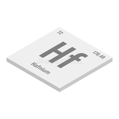 Hafnium Hf Periodic Table Element Stock Illustration Illustration Of Semiconductor Symbol