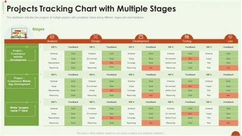 Multiple Project Dashboard Template Excel