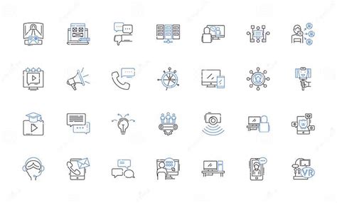 Natural Language Processing Line Icons Collection Nlp Syntax Semantics Grammar Parsing
