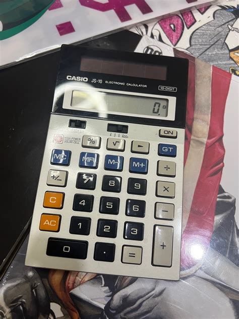 Casio Js 10 Solar Calculator Made In Japan Computers And Tech Office