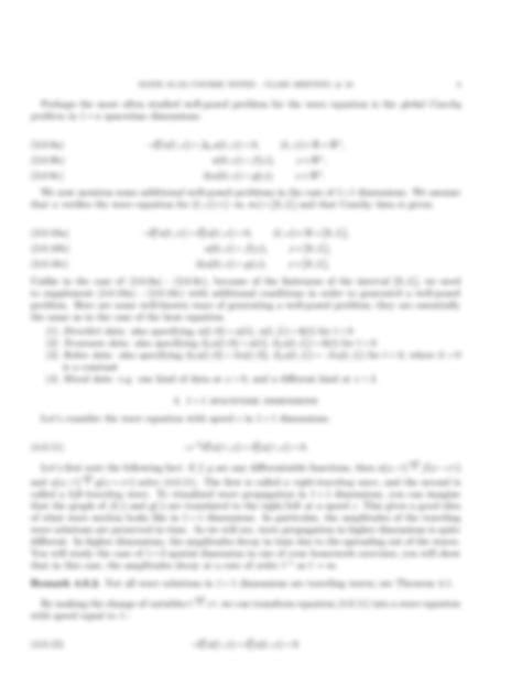 SOLUTION Pde Lec Introduction To The Wave Equation Studypool