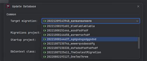 add option for migration rollback · jetbrains rider efcore · discussion