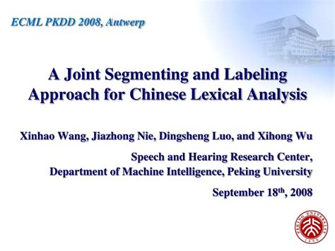 Ppt A Joint Segmenting And Labeling Approach For Chinese Lexical
