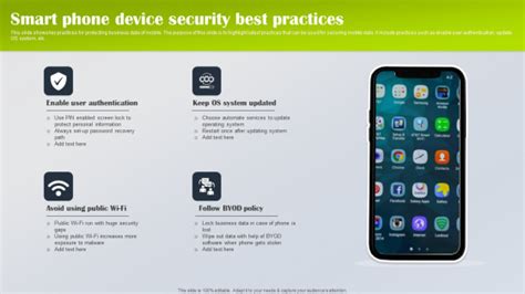 smart phone device security best practices structure pdf powerpoint