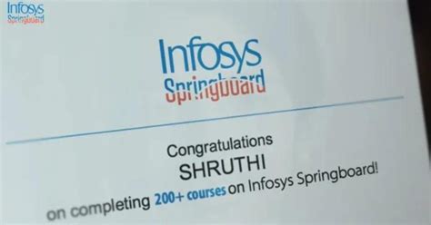 Infosys Springboard Free Courses With Certificate In India