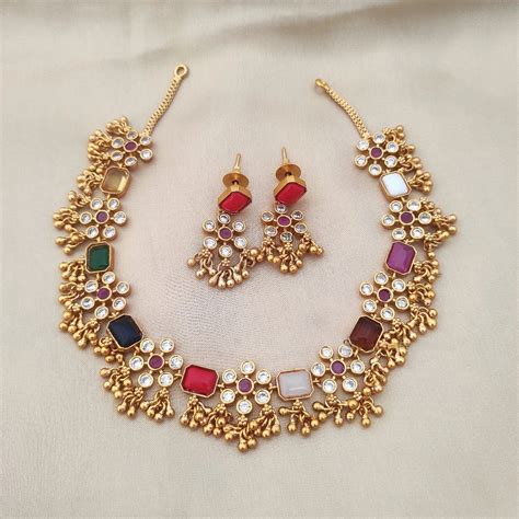 Multicolor Kundan Set Traditional And Elegant Jewelry