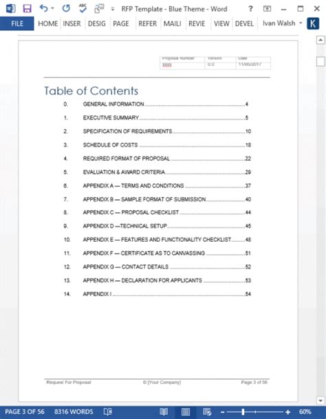 Request For Proposal RFP Templates MS Office Templates With AI Prompts