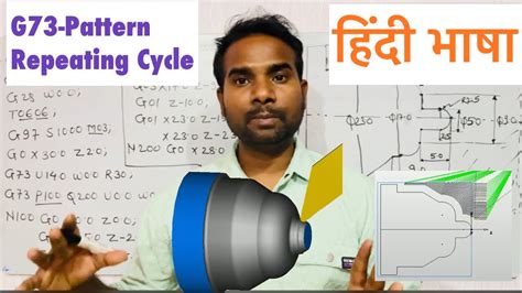 g73 pattern repeating cycle in hindi g73 canned cycle programming g73