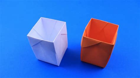 Как сделать глубокую коробку из бумаги Youtube