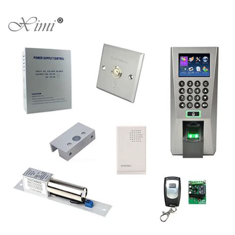 ZK F18 Biometric Fingerprint Access Control System With 12V Power Supply Aluminium Alloy Exit