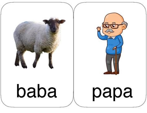 Apraxia Cards Cvcv Reduplicated Syllables Tpt